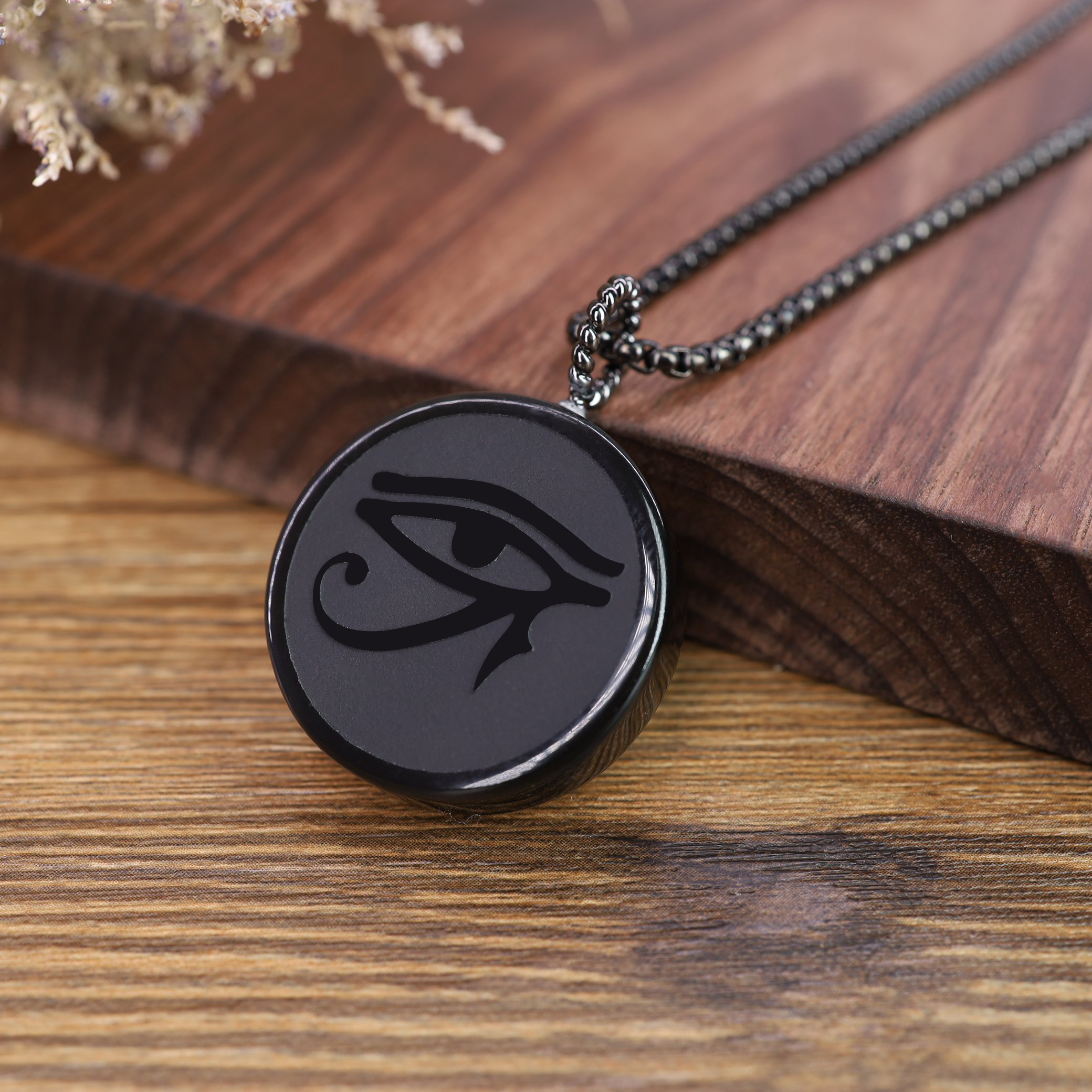 Obsidian-Stone-Eye-of-Ra-Pendant-COAI