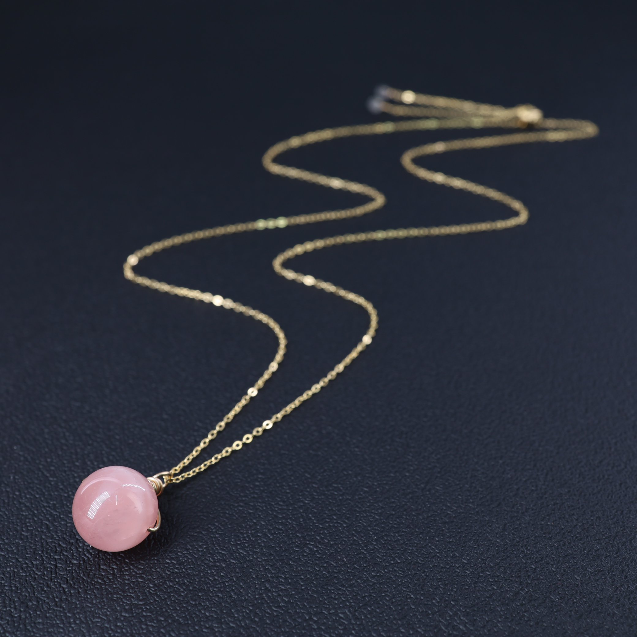 COAI-16mm-Crystal-Rose-Quartz-Round-Bead-Pendant-Necklace-for-Women-Girls
